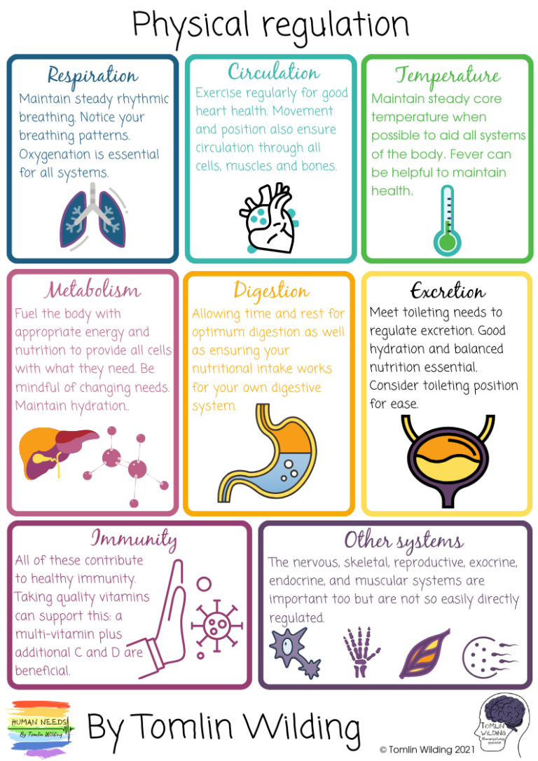 Physical regulation - Human needs